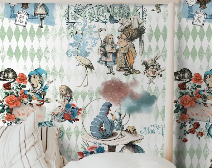 Alice Wallpaper - Etsy