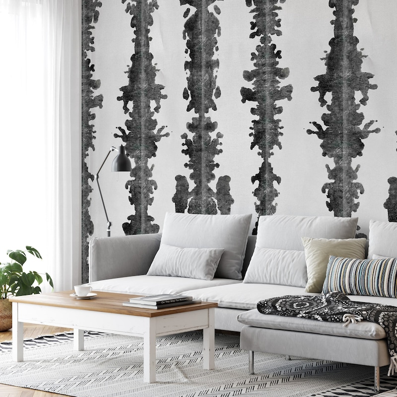 Inkblot Wallpaper - Etsy