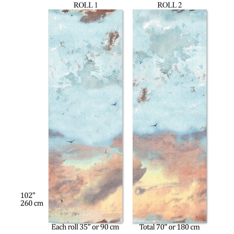 Extra Large Sunset Wallpaper Sundown Wall Art - Etsy