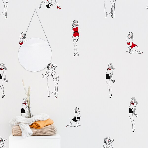 Pin up Girl Decor - Etsy