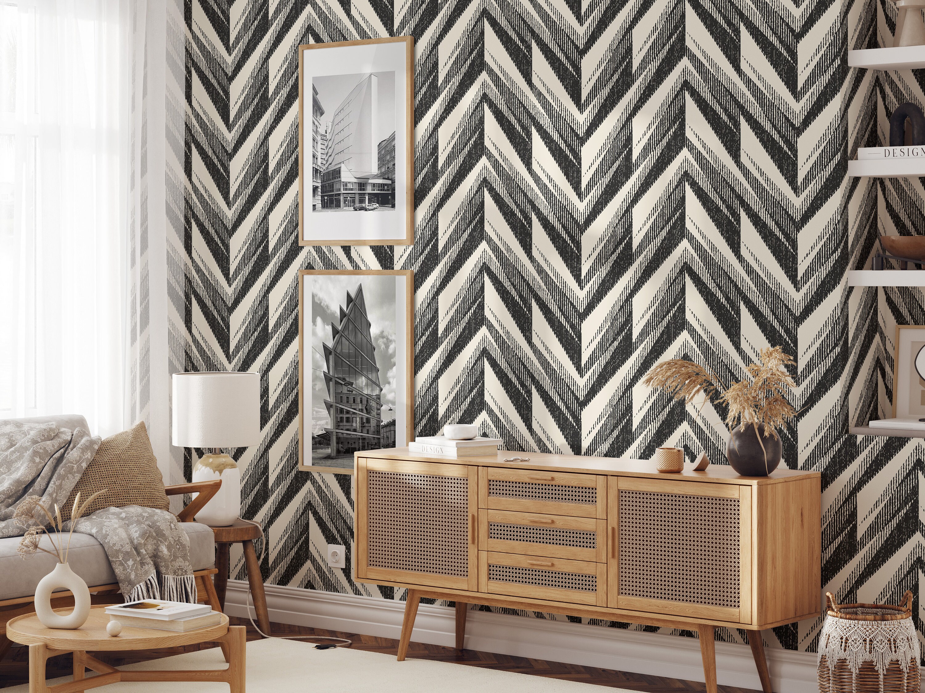 Vintage Ikat Computer Wallpaper