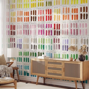 Hand-painted Color Palette Wallpaper - Vibrant Samples Design ...
