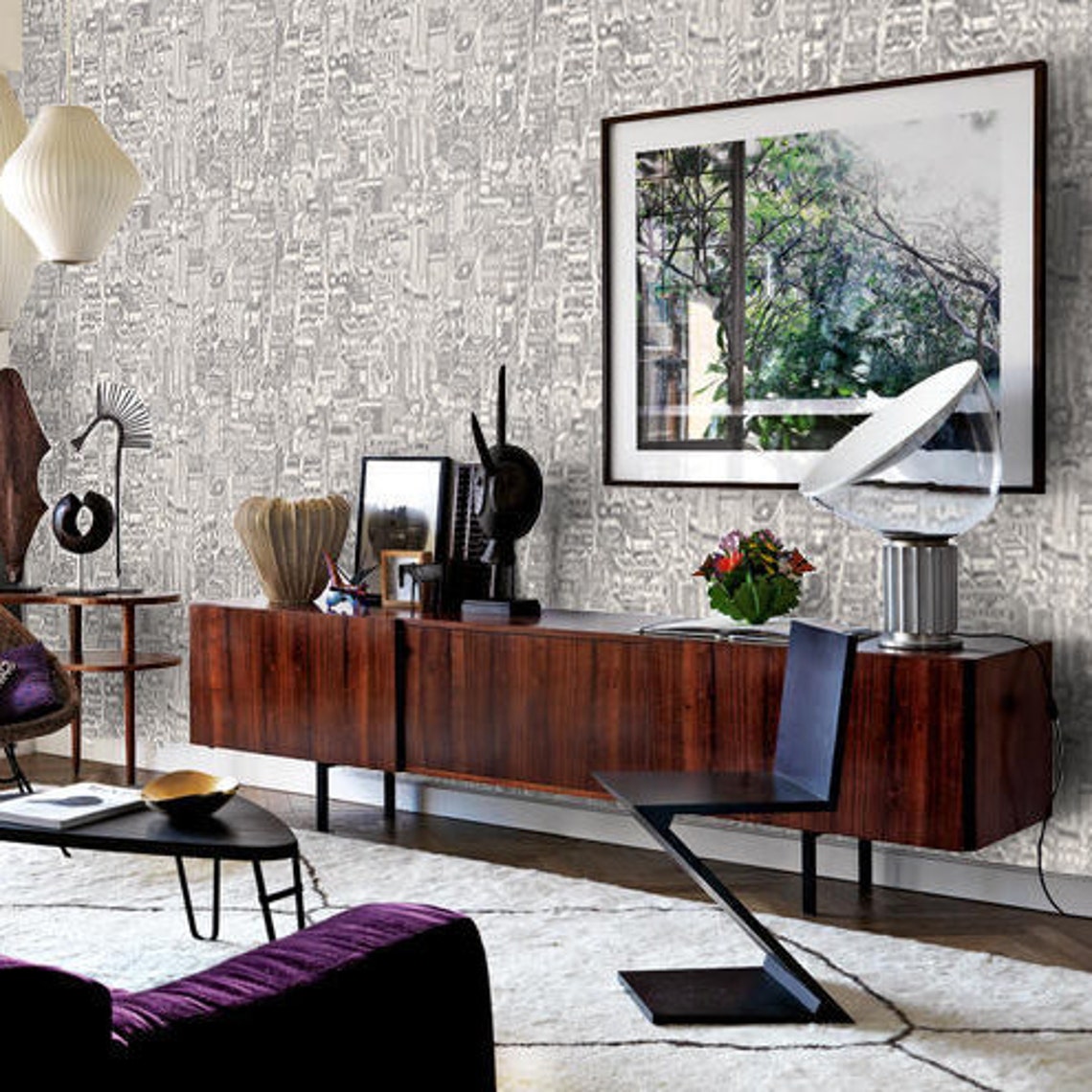 Skyscrapers Pattern New York City Buildings Hand Drawn - Etsy