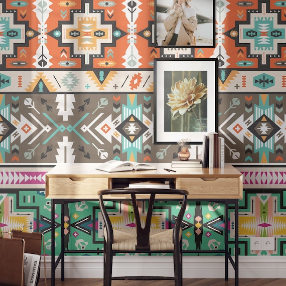 Aztec Tribal Designs Wallpaper