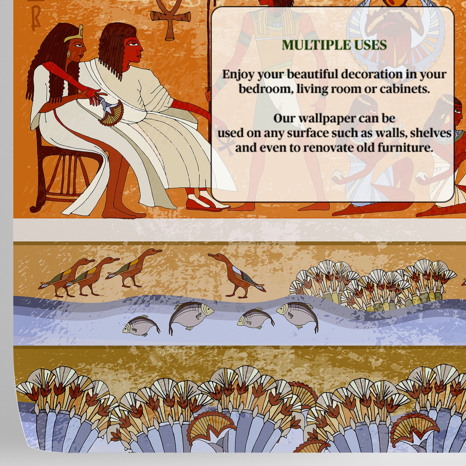 Ancient Egypt Mythology Wallpaper, Egyptian Wall Mural, Mystical Nile ...