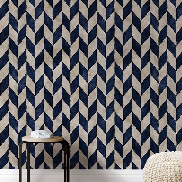Blue Cream Wallpaper - Etsy