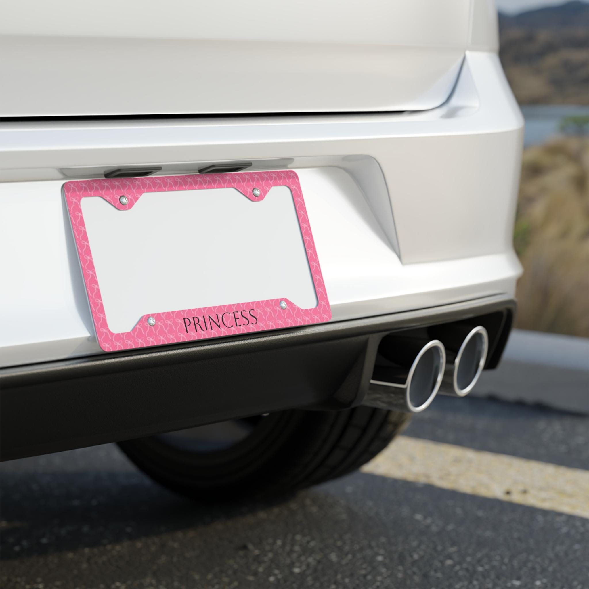 Princess Bows Aluminum License Plate Frame, Girl Car Accessory - Etsy