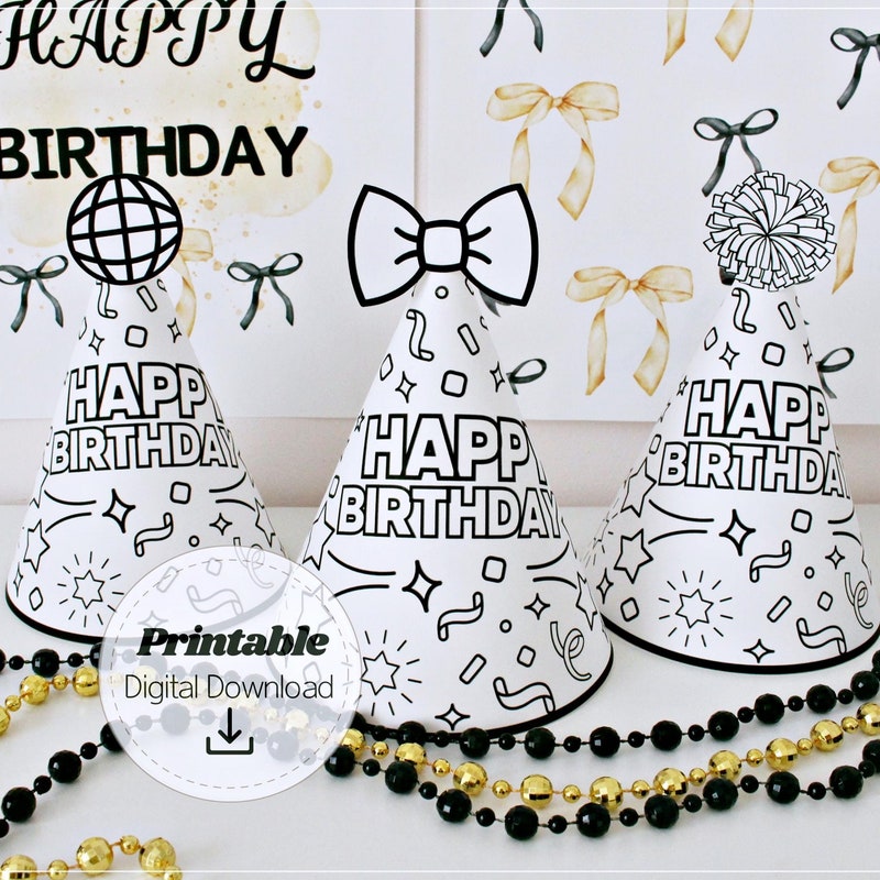 Happy Birthday Party Hats - Etsy