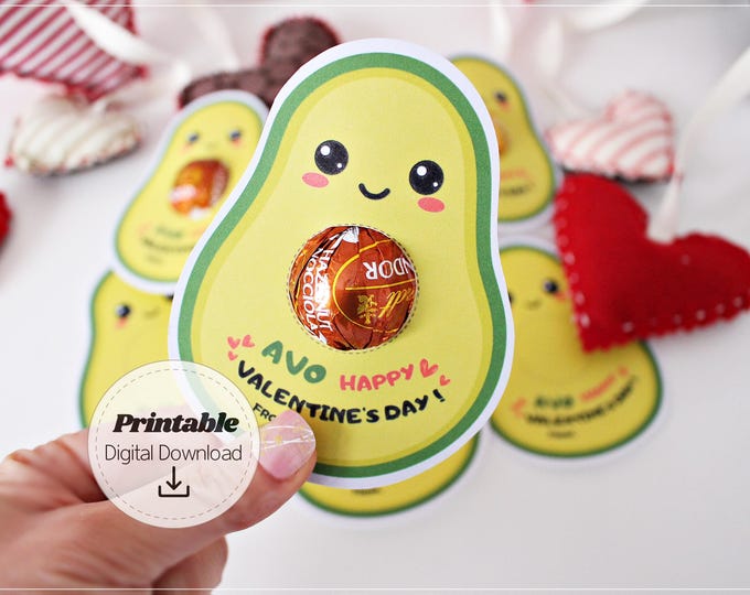 Cute Kawaii Valentines Cards, Cute Food Printable Valentine's Day Cards ...