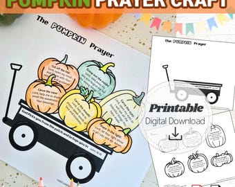 Fall Torn Paper Craft Printable, Thanksgiving Bible Craft, Autumn ...
