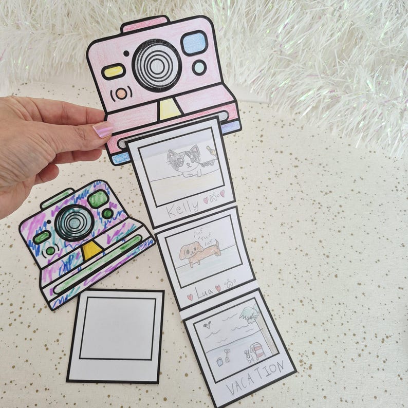 Printable Paper Camera Craft for Kids | End-of-year Memory Activity ...