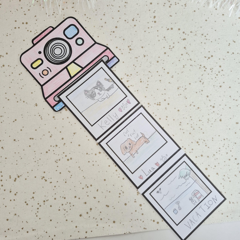 Printable Paper Camera Craft for Kids | End-of-year Memory Activity ...