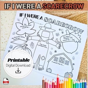 If I Were a Scarecrow Worksheet, Fall Writing Prompt for Kids ...
