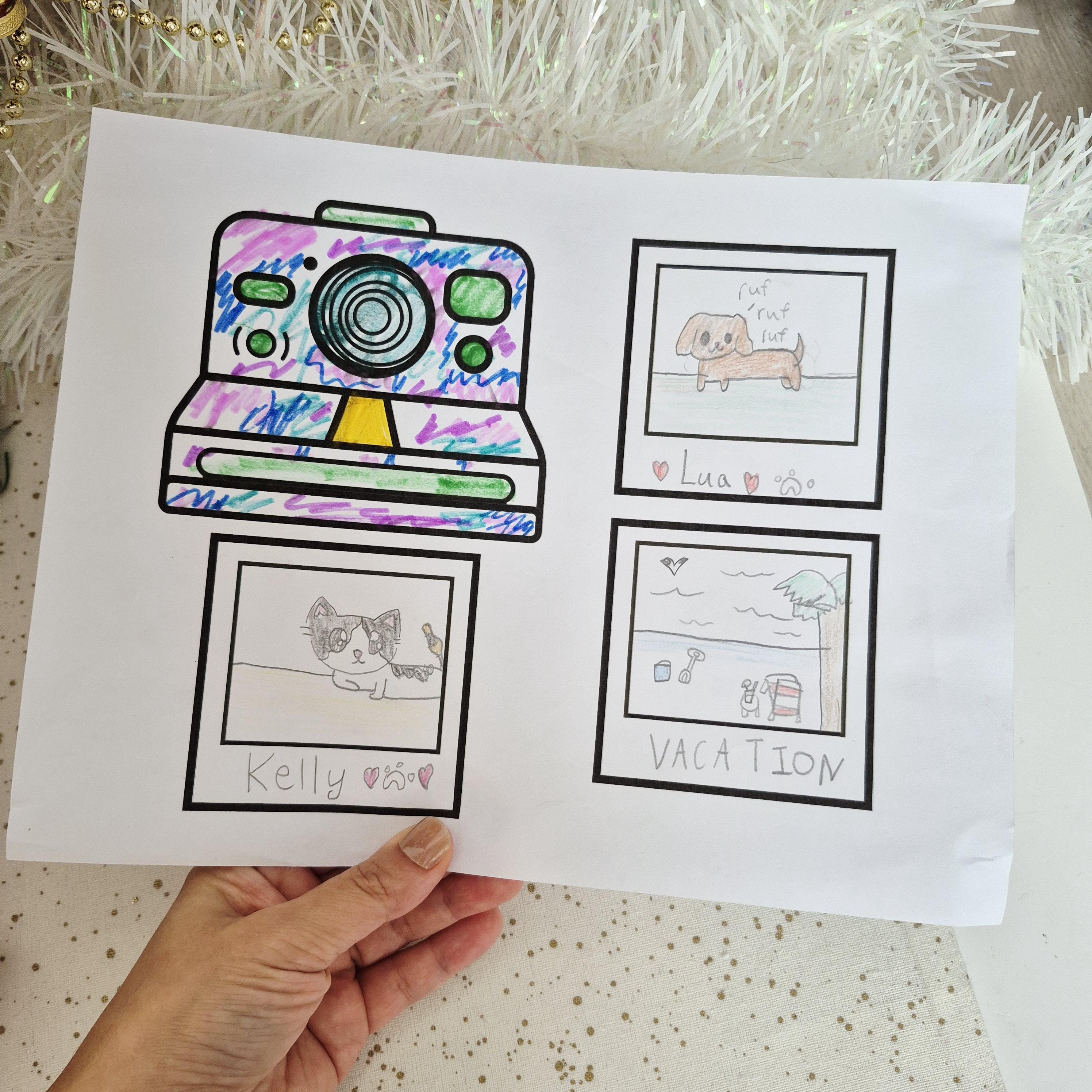Printable Paper Camera Craft for Kids | End-of-year Memory Activity ...