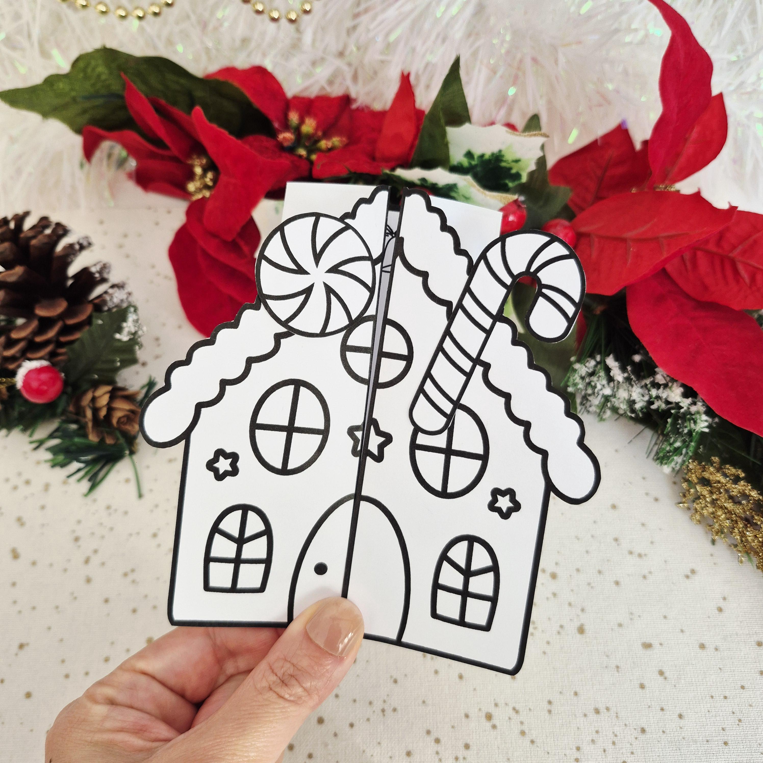 Christmas Foldable Coloring Card Set | Printable Holiday Cards for Kids ...