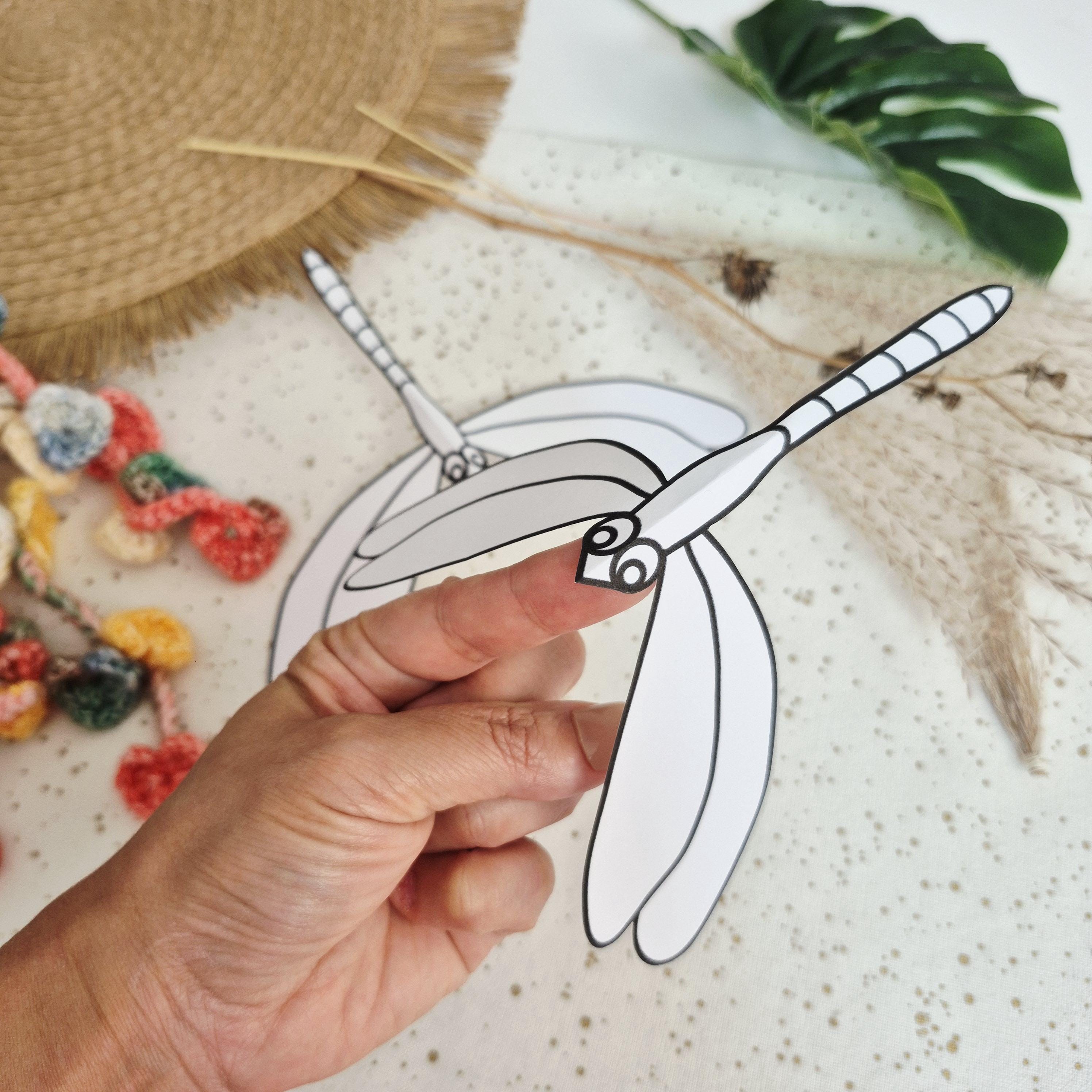 Printable Balancing Dragonfly Craft | DIY Paper Toy for Kids | STEM ...