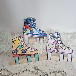 Printable Ice Skate Craft for Kids — Winter Paper Craft Template ...
