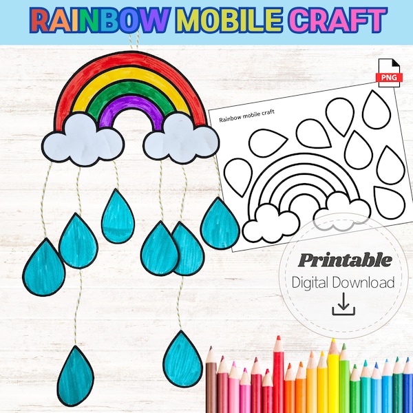Rainbow Mobile - Etsy