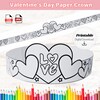 Valentine's Day Heart Mobile Craft LOVE and Wings Printable Craft for ...