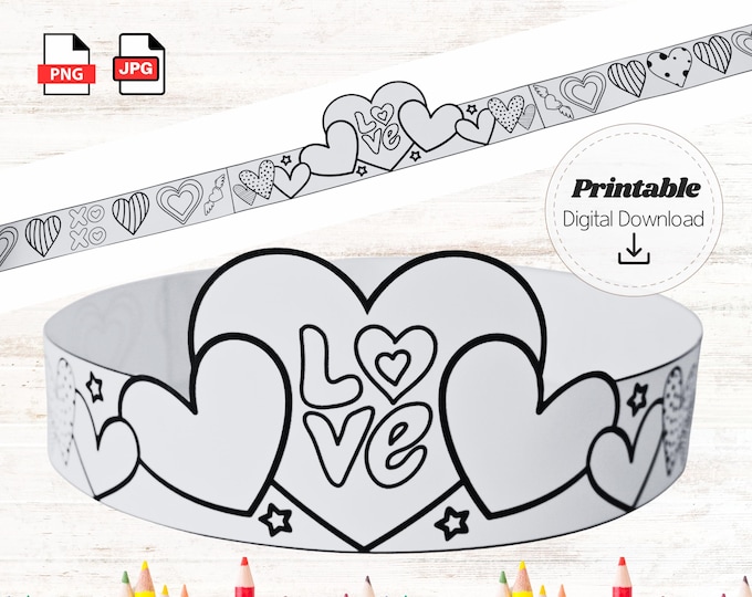 Canada Day Paper Crown Printable Craft Coloring DIY Canada Flag Paper ...