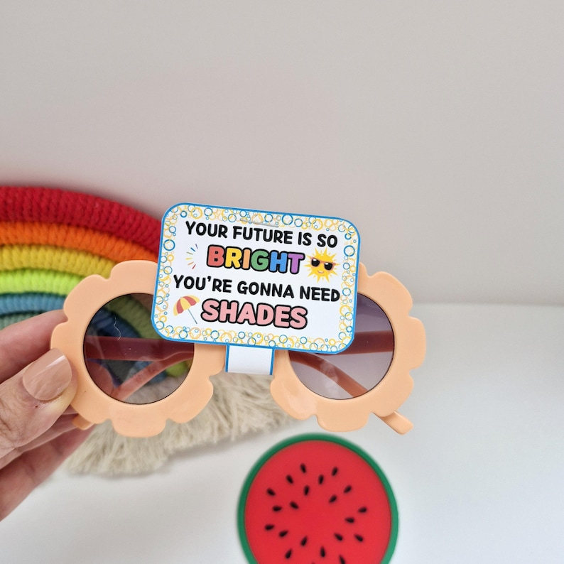 Your Future is so Bright End of the Year Sunglasses Gift Tags Printable ...