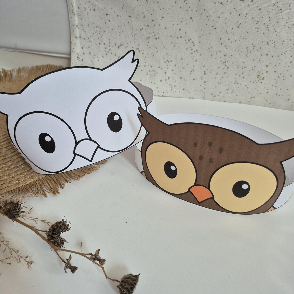 Printable Owl Paper Crown for Kids | DIY Owl Hat Craft | Forest Animal ...