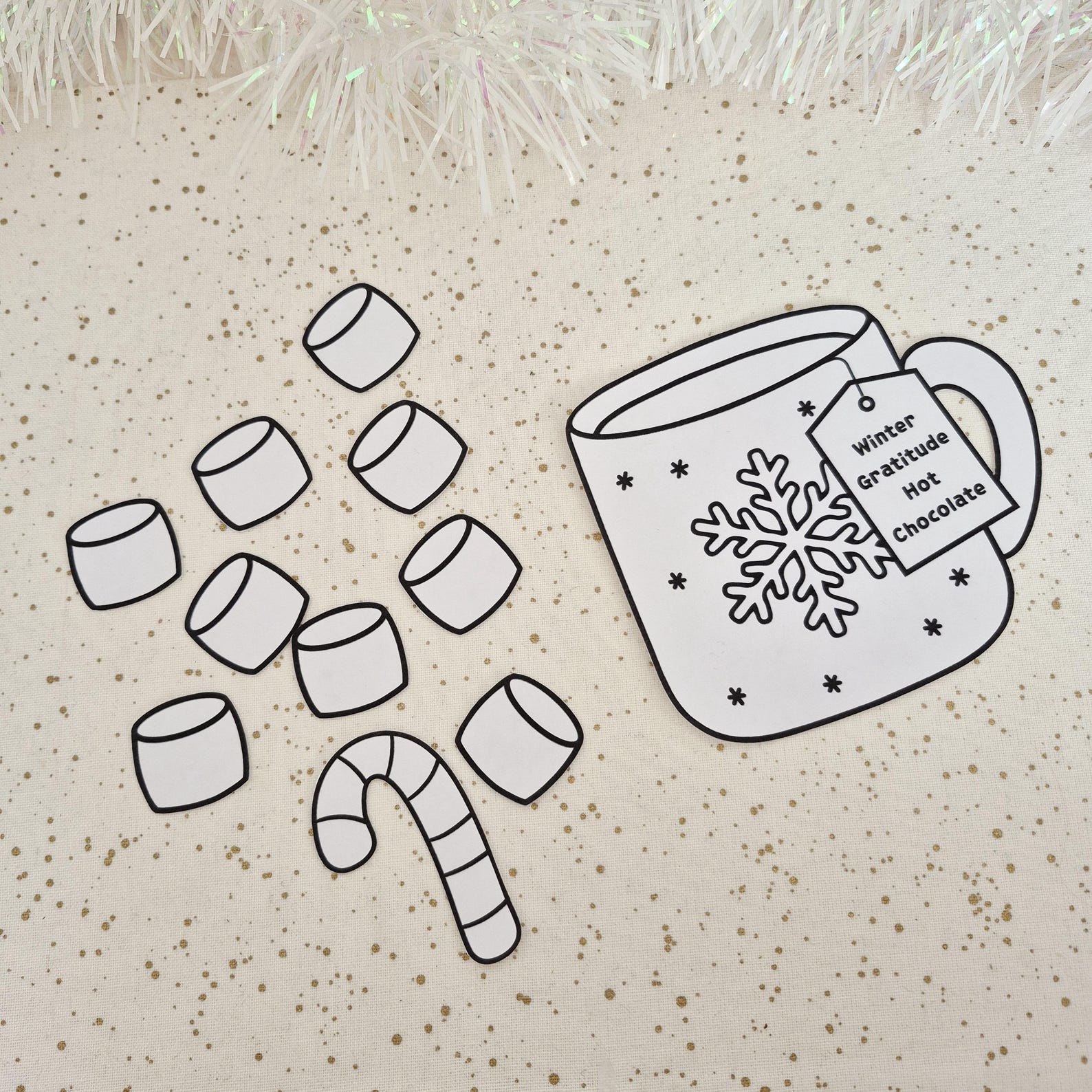 Winter Gratitude Craft for Kids | Printable Hot Chocolate Activity ...