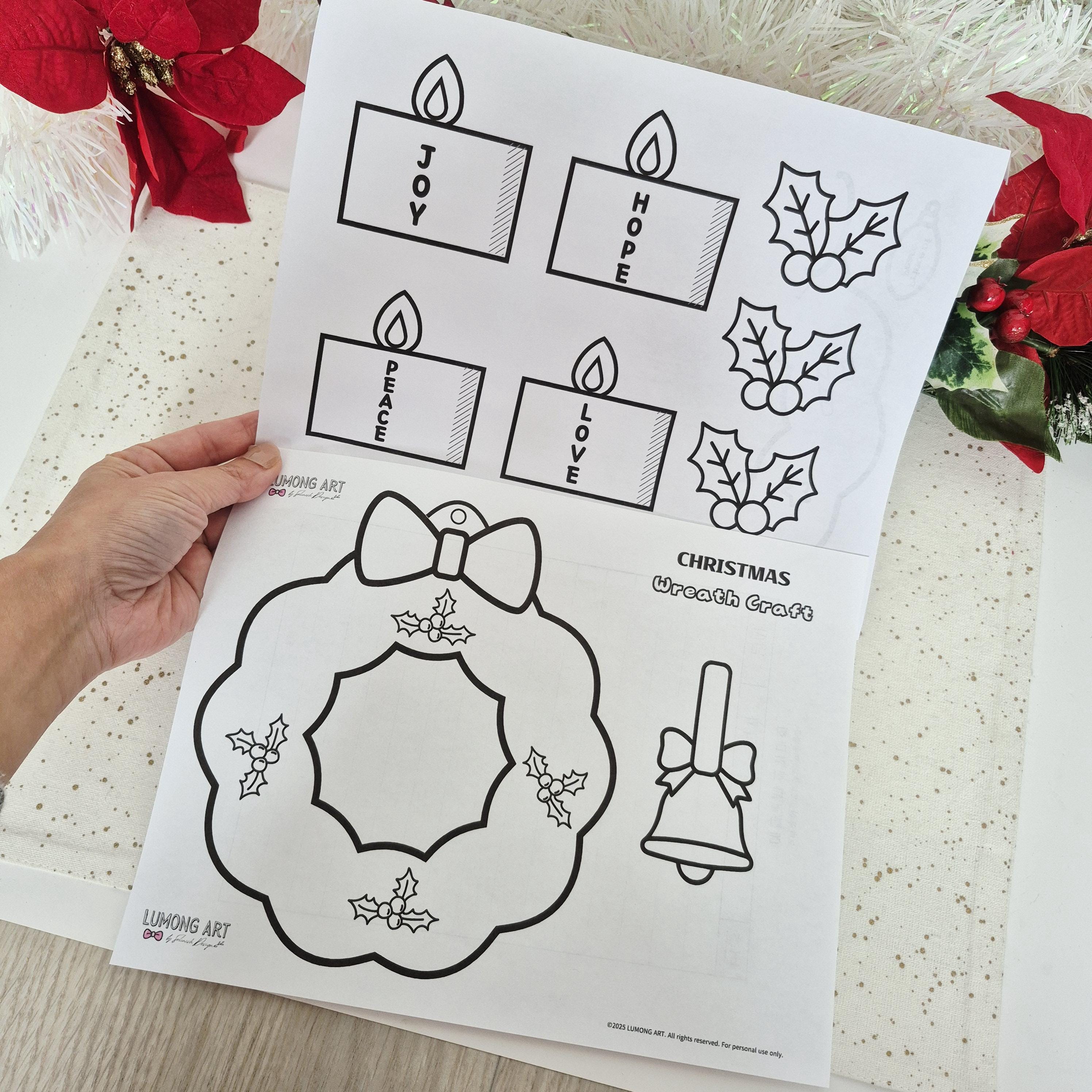 3D Advent Wreath Craft Printable | Christian Bible Craft for Kids ...