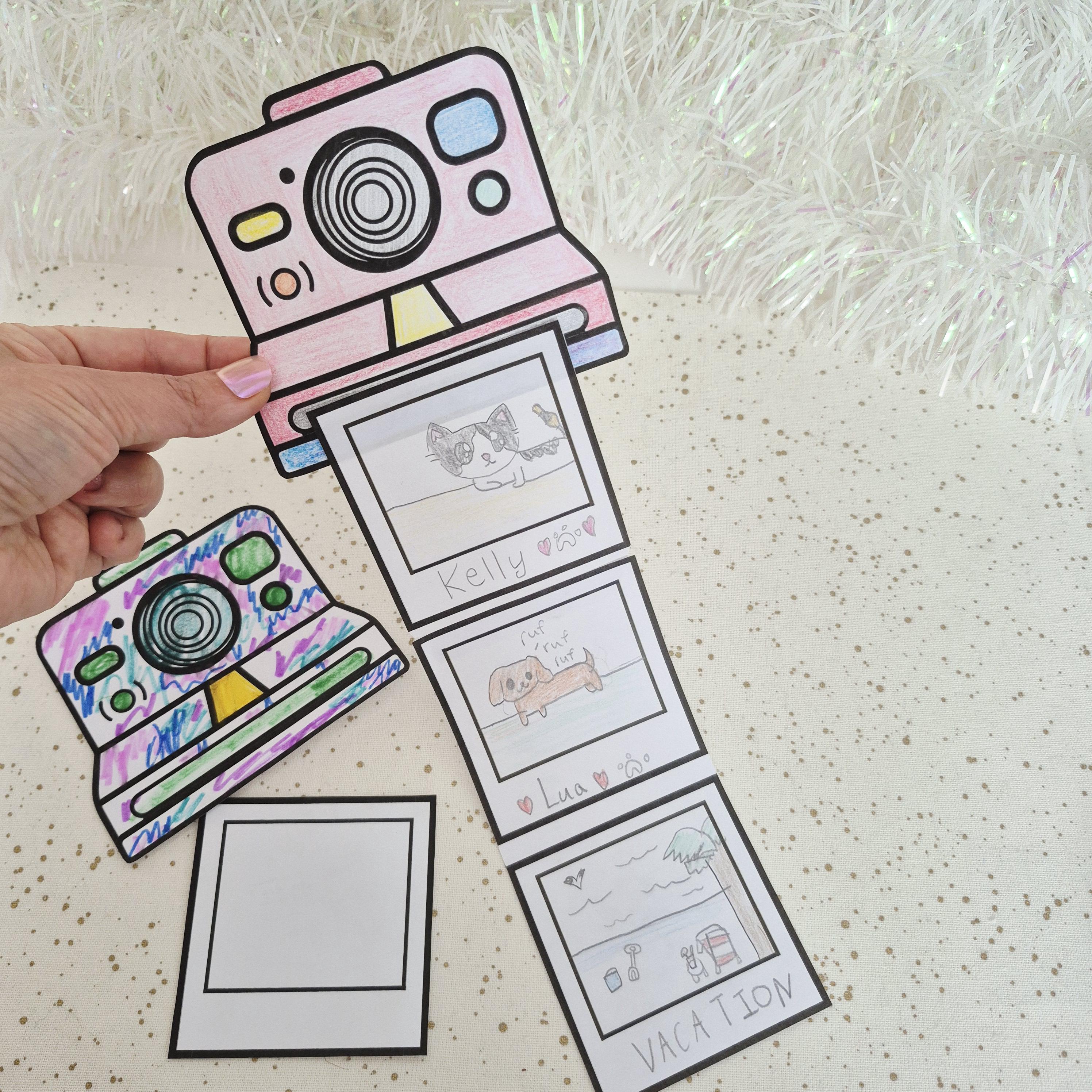 Printable Paper Camera Craft for Kids | End-of-year Memory Activity ...