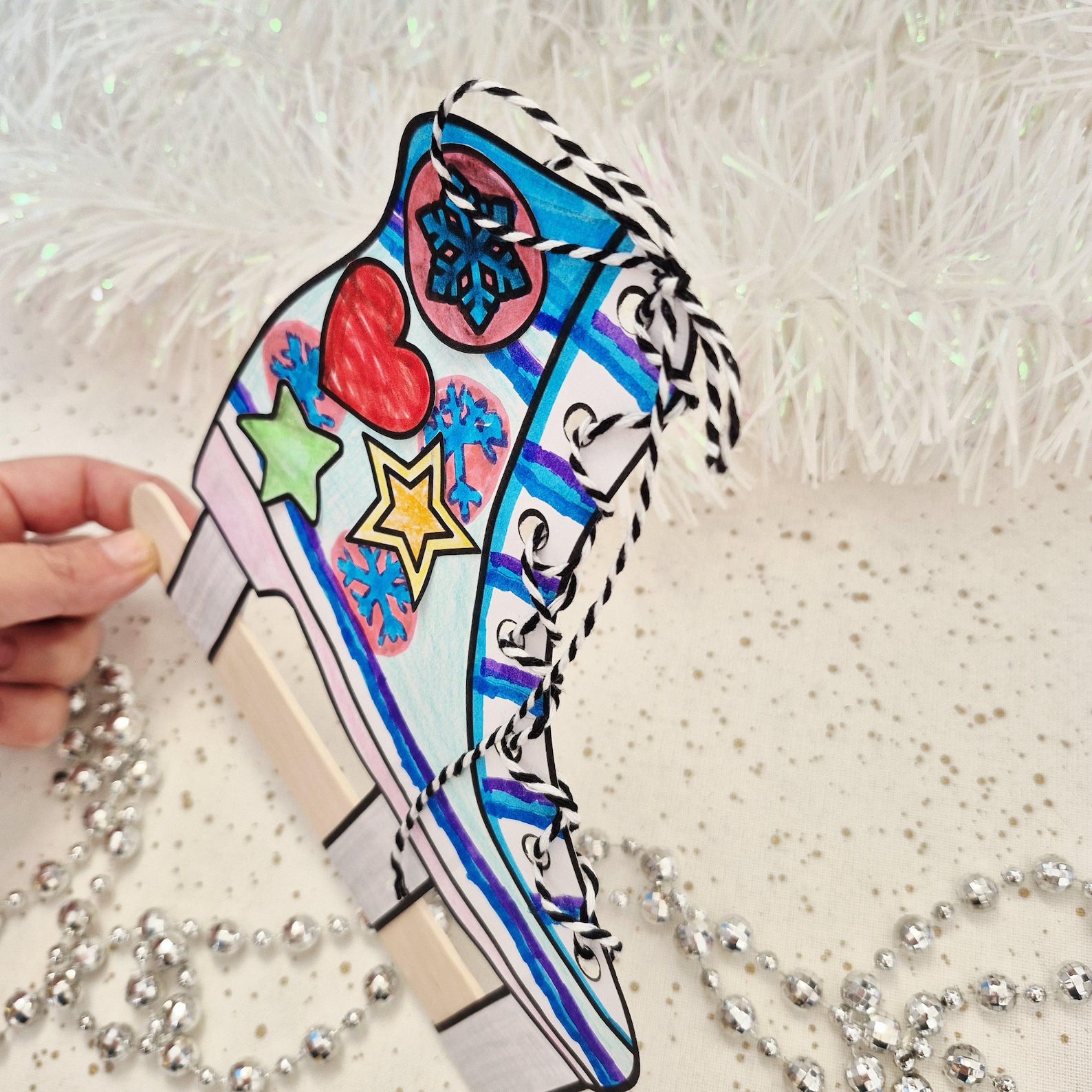 Printable Ice Skate Craft for Kids — Winter Paper Craft Template ...