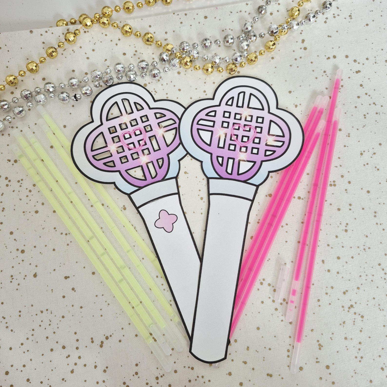 Printable DIY Light Stick Craft for Kids | Glow Stick Wrapper | Pop ...
