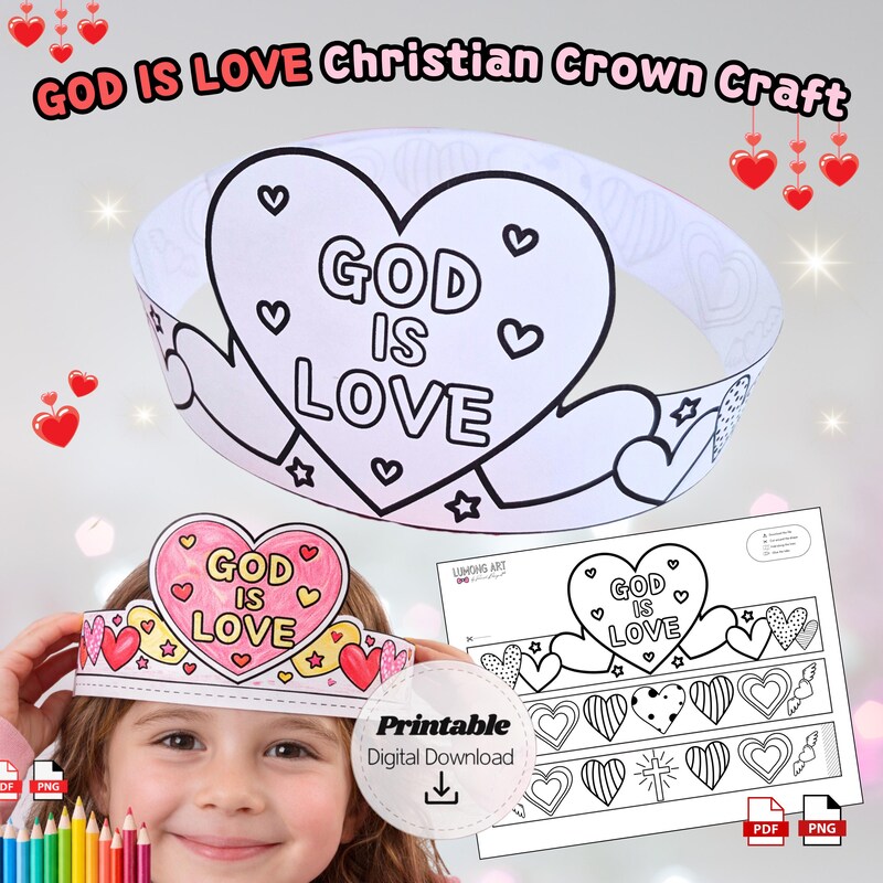 God is Love Craft - Etsy