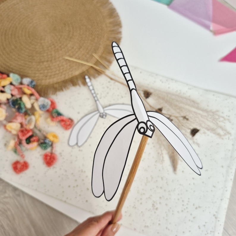 Printable Balancing Dragonfly Craft | DIY Paper Toy for Kids | STEM ...