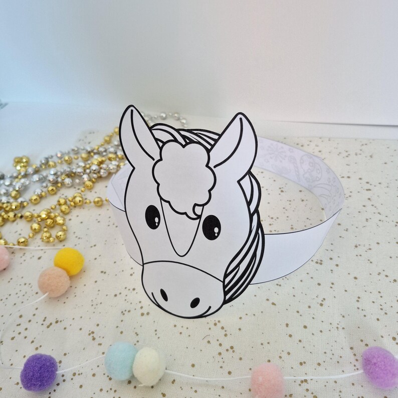 DIY Horse Crown Printable, Year of the Horse Craft 2026, Lunar New Year ...