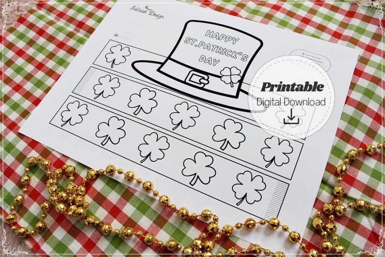 St. Patrick's Day Hat Crown Printable DIY Leprechaun Hat Craft Activity ...
