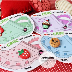 You CROC My World Valentine's Day Card Printable Classroom Exchange ...