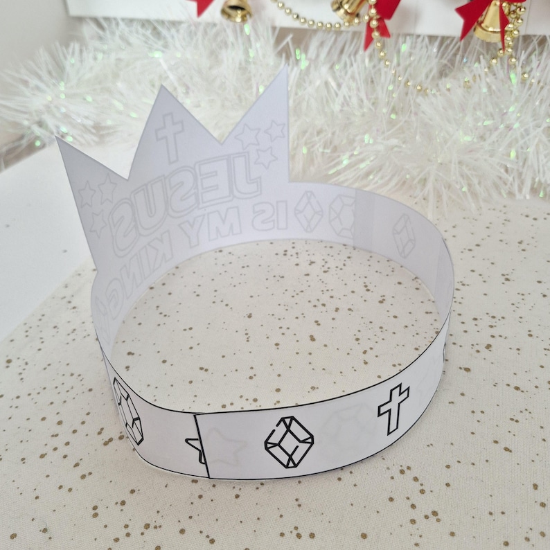 Jesus is My King Crown Printable | Christian Kids Paper Craft | Sunday ...