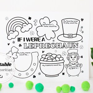 St Patrick's Day Printable Bundle Activity Worksheets Leprechaun, Lucky ...