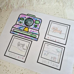 Printable Paper Camera Craft for Kids | End-of-year Memory Activity ...