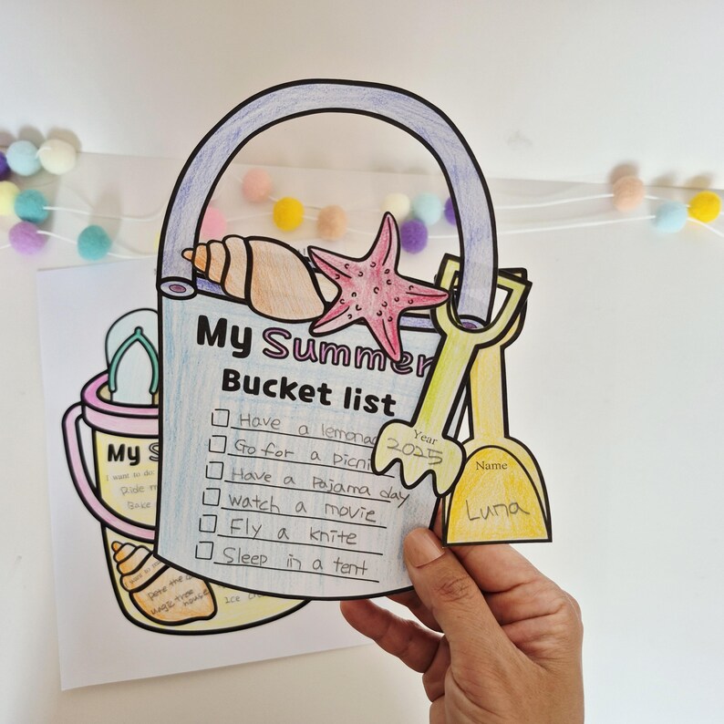 My Summer Bucket List Printable End of the Year Activity Worksheet ...