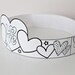 Valentine's Day Crown Printable Valentines Kids Craft Activity, Love ...