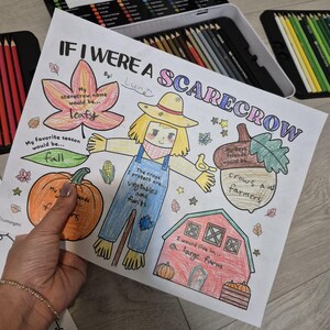 If I Were a Scarecrow Worksheet, Fall Writing Prompt for Kids ...