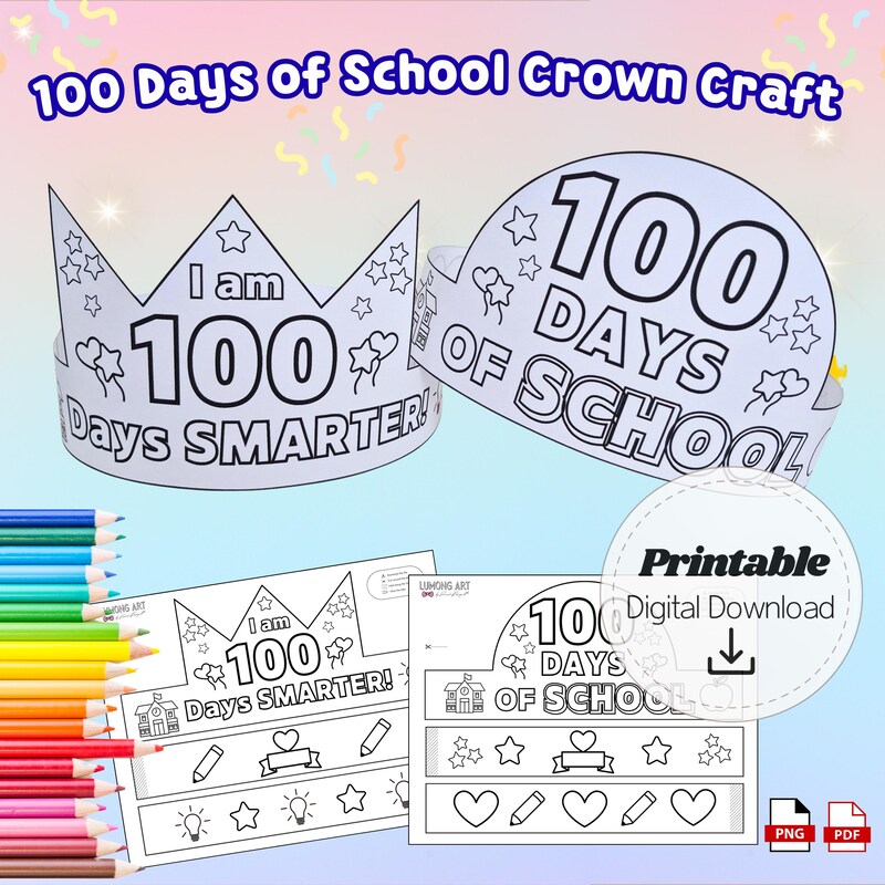 100th Day of School Hats - Etsy