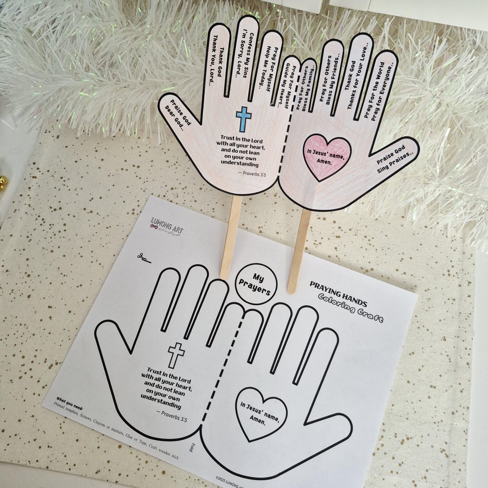How to Pray Foldable Craft for Kids Sunday School Bible Lesson, Prayer ...