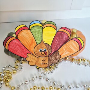Build a Turkey Craft Printable | Thanksgiving Kids Activity, DIY Paper ...