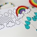 God’s Promise Rainbow Mobile Craft Printable Christian Coloring ...