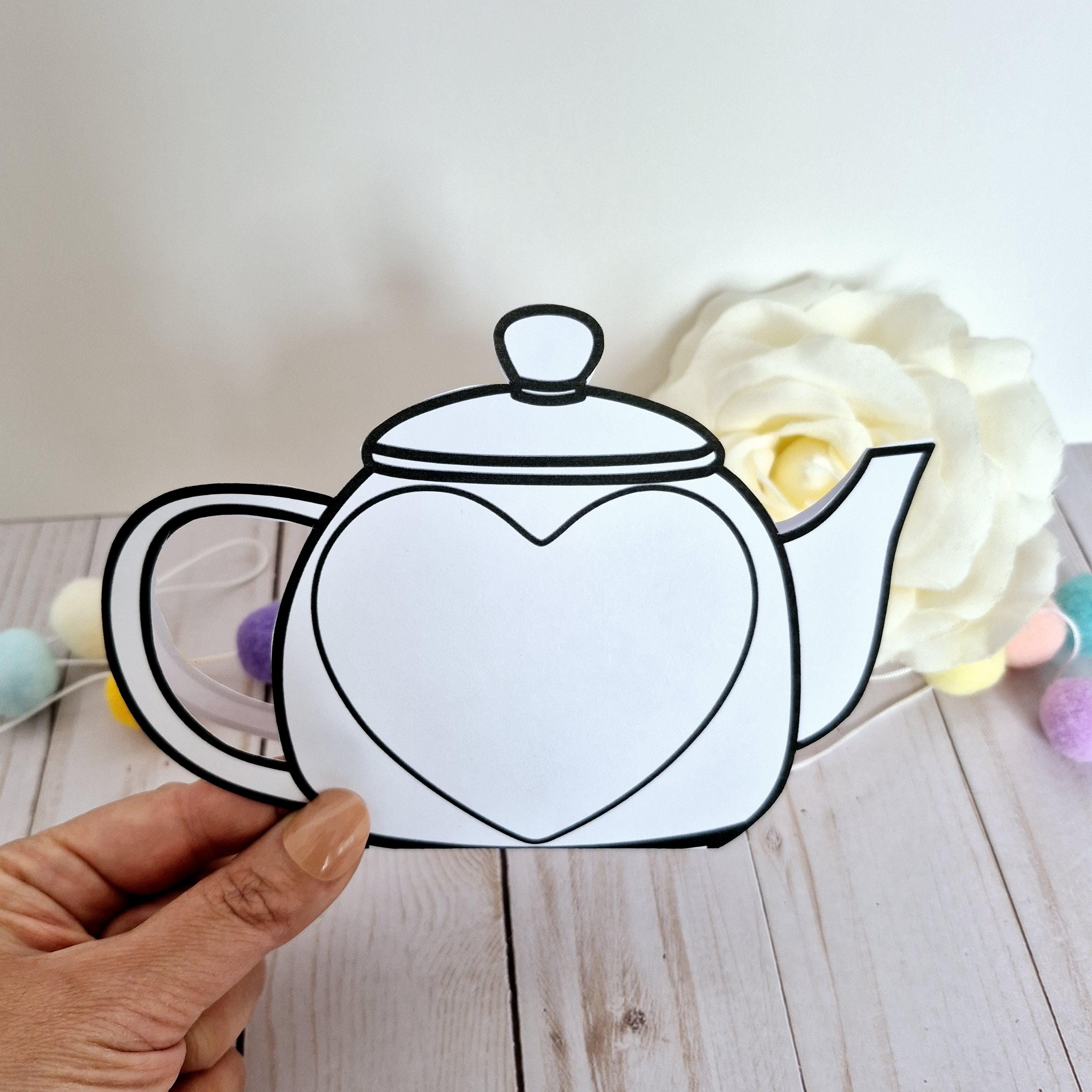 Printable Teapot Craft Kids Mom Gift Idea Mother’s Day Tea Bag Holder ...