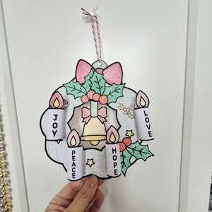 3D Advent Wreath Craft Printable | Christian Bible Craft for Kids ...