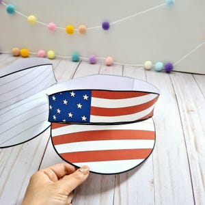 USA Paper Hat Craft Template Printable 4th of July Crown Kids Activity ...