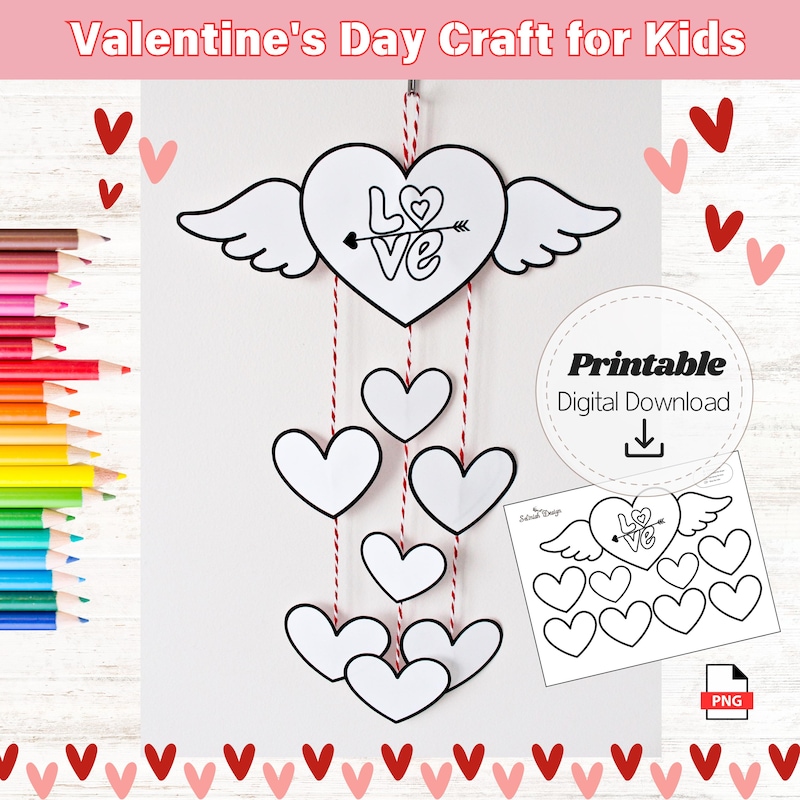 Heart Mobile - Etsy